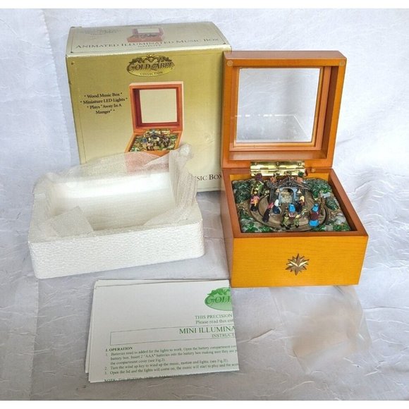 Mr. Christmas | Holiday | Mr Christmas Nativity Gold Label Music Box ...